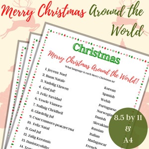 Christmas Trivia, Christmas Game, Merry Christmas Around the World ...