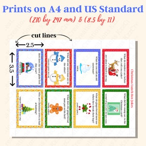 Christmas Lunch Box Jokes, Notes for Kids, Christmas/winter Riddles ...