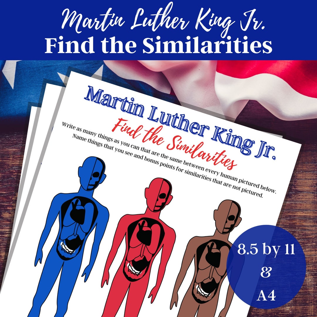MLK Jr Day Find the Similarities, Celebrate Martin Luther King ...