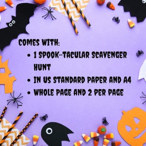 Halloween Scavenger Hunt, Game for Kids, Game for Adults, Virtual Game ...