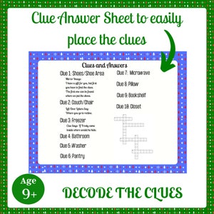 Christmas Treasure Hunt Crack the Code Christmas Indoor | Etsy