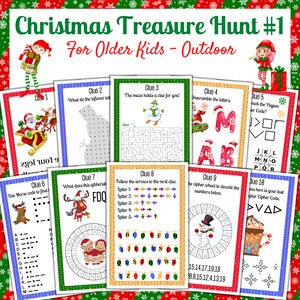 Outdoor Christmas Treasure Hunts, Letter From Santa (instant Download ...