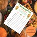 Thanksgiving Scattergories, Printable Game, Thanksgiving Activity for ...