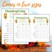 Thanksgiving Scattergories, Printable Game, Thanksgiving Activity for ...