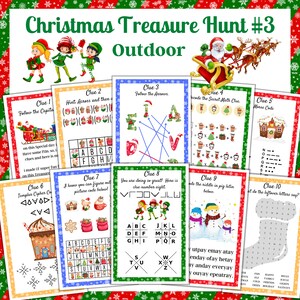 Outdoor Christmas Treasure Hunts, Letter From Santa (instant Download ...
