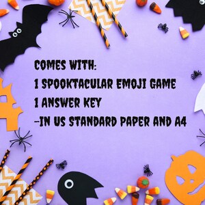 Halloween Emoji Pictionary Game, Game for Kids, Game for Adults ...