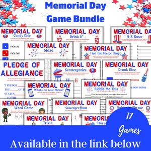Memorial Day Scavenger Hunt Printable Family Game Game for - Etsy
