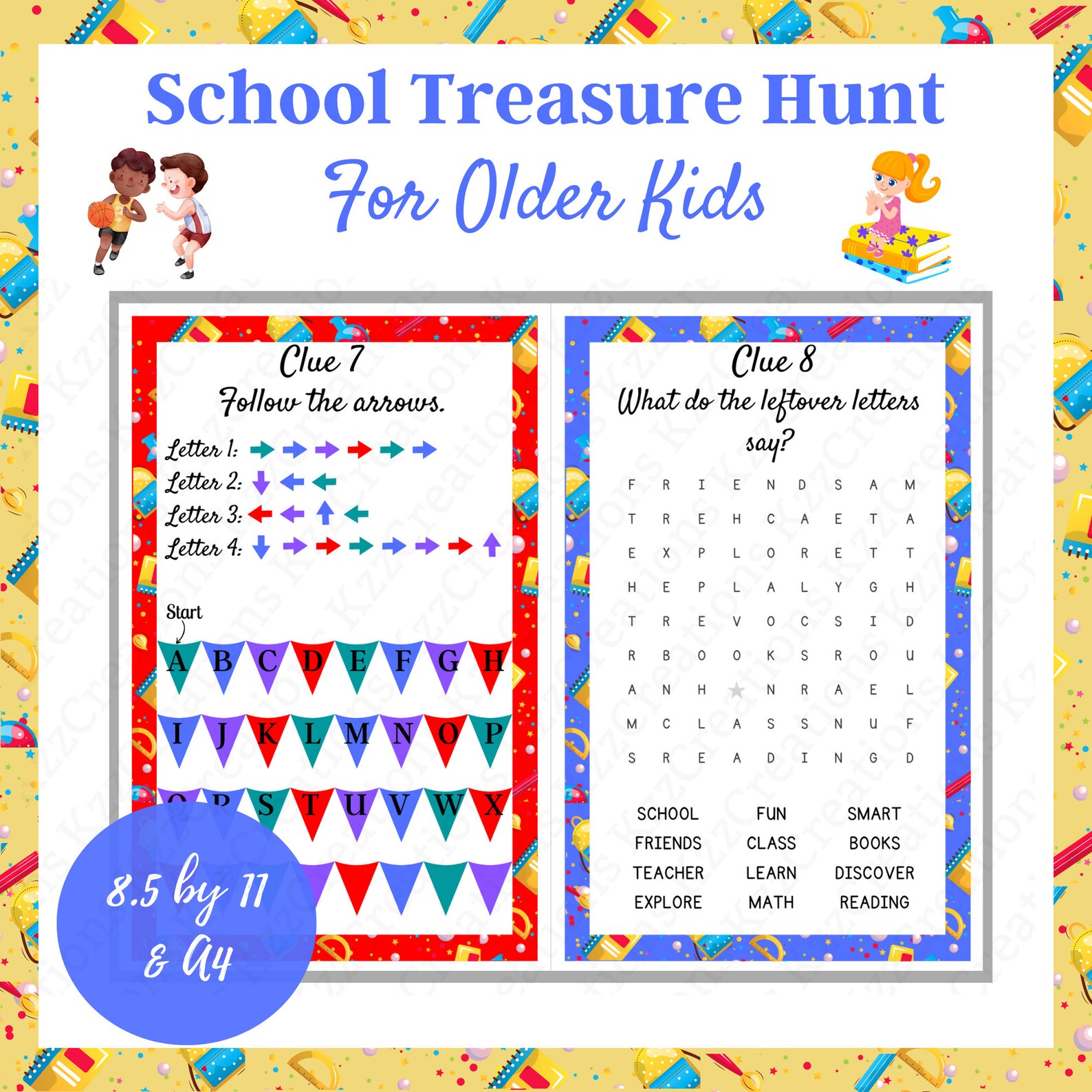 School Treasure Hunt, Scavenger Hunt for Your Class, Treasure Hunt ...