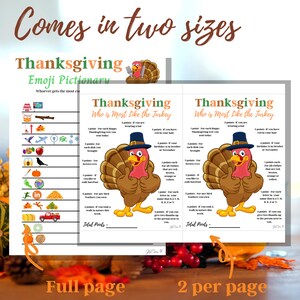 Thanksgiving Game Bundle, 20 Printable Activities (instant Download) - Etsy