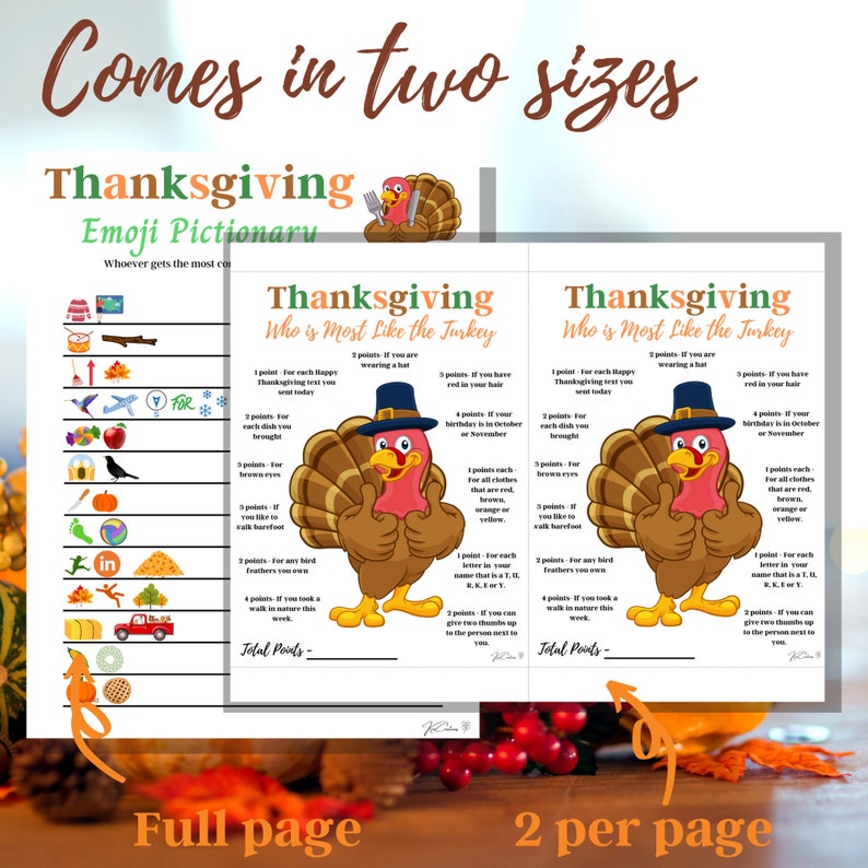 Thanksgiving Game Bundle, 20 Printable Activities (instant Download) - Etsy