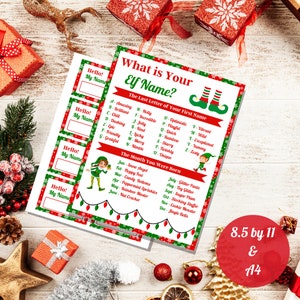 What's Your Elf Name, Christmas Game, Christmas Activity for Everyone ...