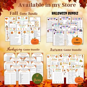 Autumn A-Z Race Game, Printable Activity for Adults and Kids, Fun Fall ...