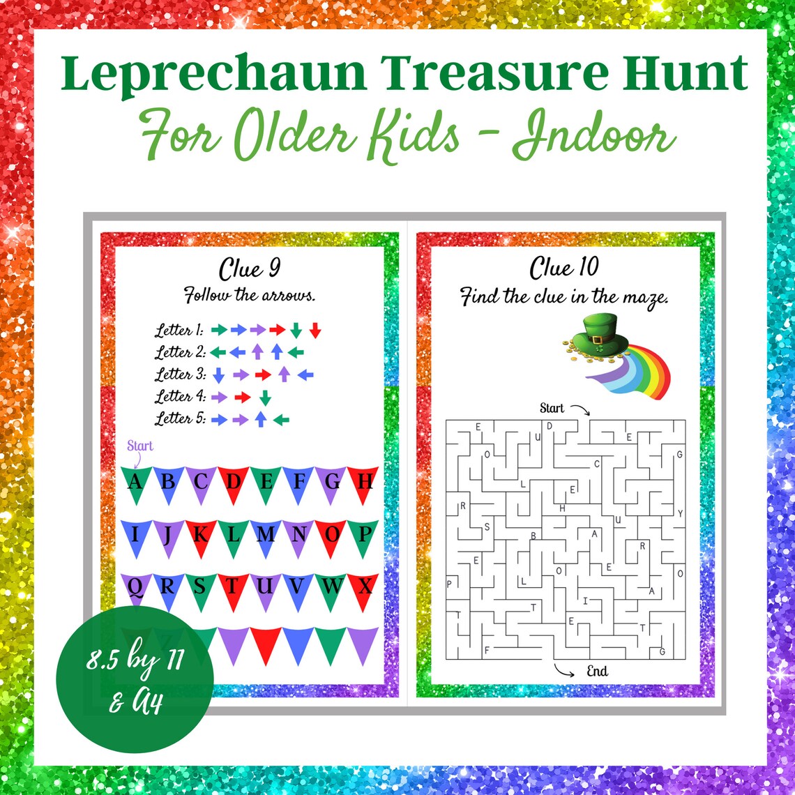 Leprechaun Treasure Hunt Indoor Saint Patrick's Day - Etsy