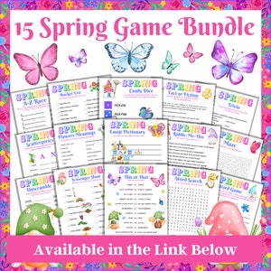Spring Riddle-me-this, Family Game, Classroom Game, Spring Activity ...
