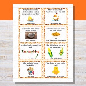 Thanksgiving Lunch Box Jokes, Notes for Kids, Fall/autumn Riddles, Joke ...