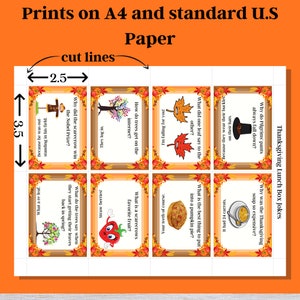 Thanksgiving Lunch Box Jokes, Notes for Kids, Fall/autumn Riddles, Joke ...