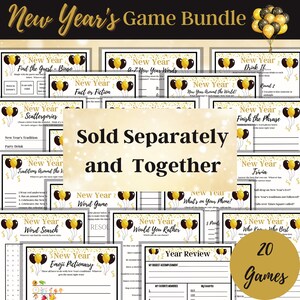 New Years Eve Word Game, Printable NYE Game, Activity for Families, New ...