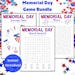 Memorial Day Game Bundle, Printable Family Games, Virtual Party Games ...