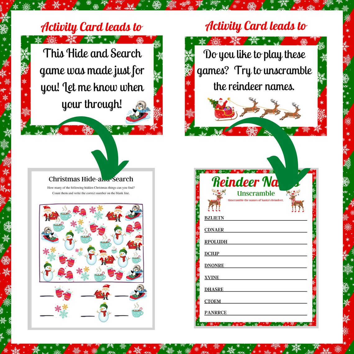 Christmas Elf Activity Kit, Rhyming Notes & Games (PDF) - Etsy