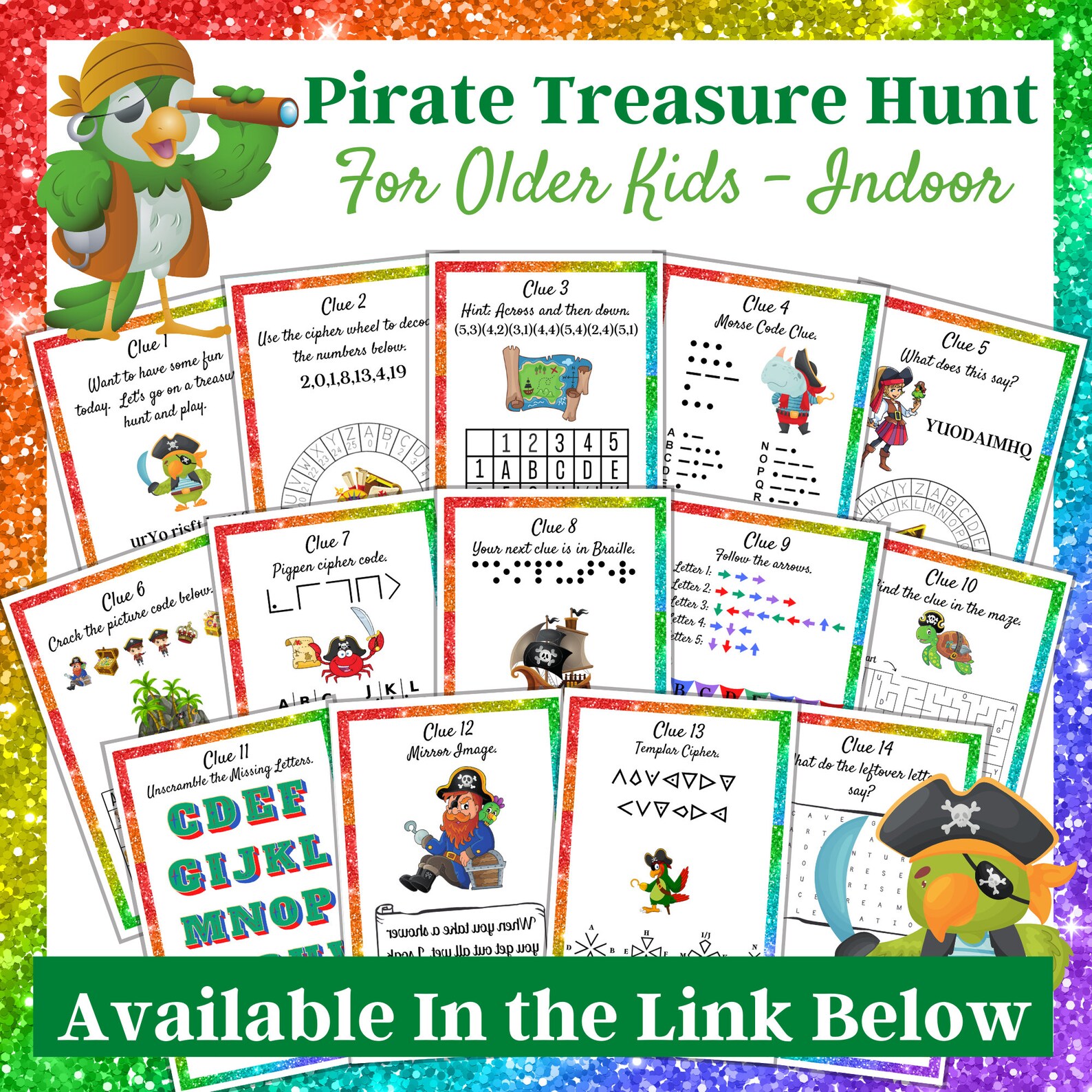 Pirate Scavenger Hunt Outdoor Treasure Hunt Game for Older - Etsy