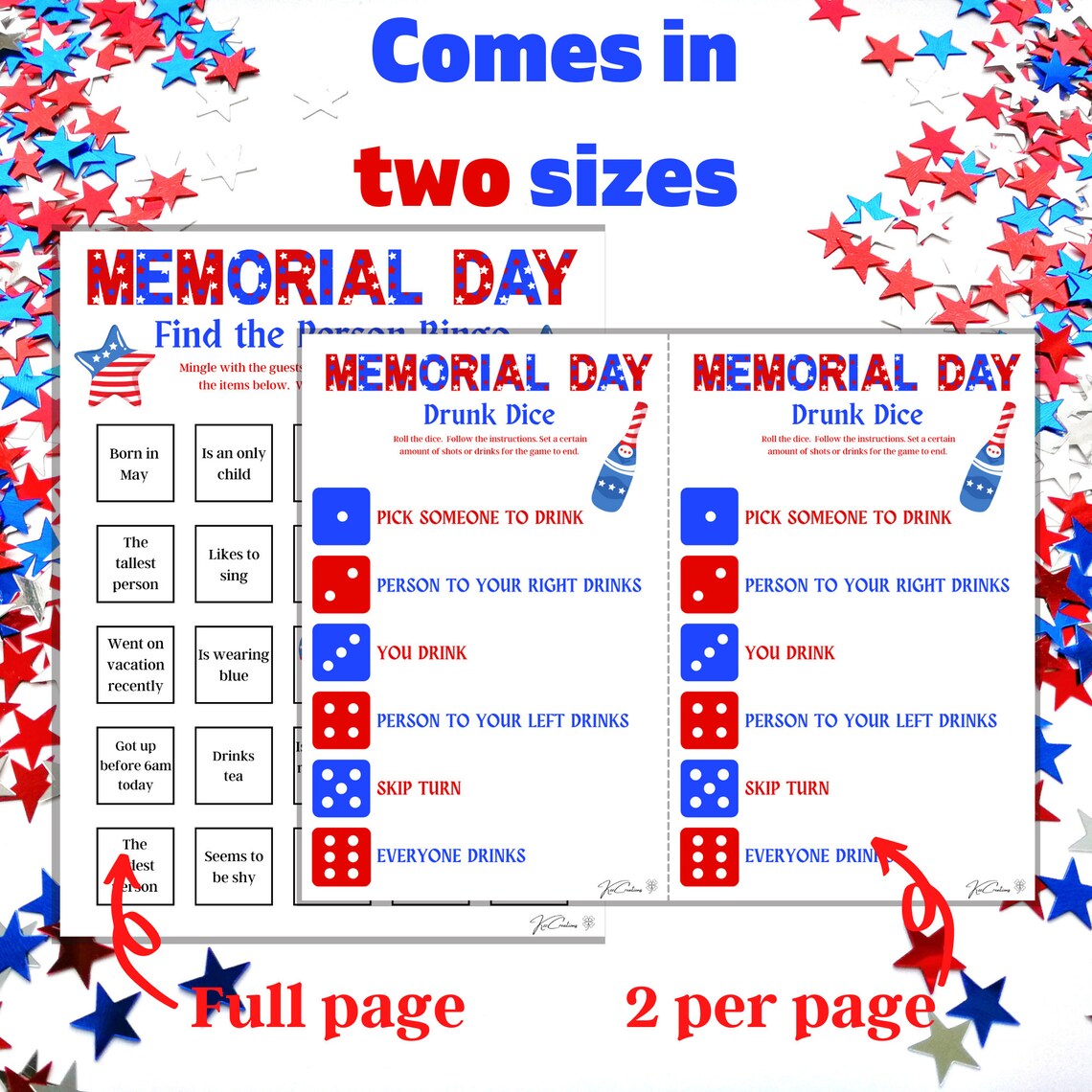 Memorial Day Find the Person Bingo Game Printable Family - Etsy