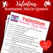 Valentine's Day Game Movie Quotes, Printable Family Game, Virtual Party ...