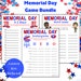 Memorial Day Game Bundle, Printable Family Games, Virtual Party Games ...