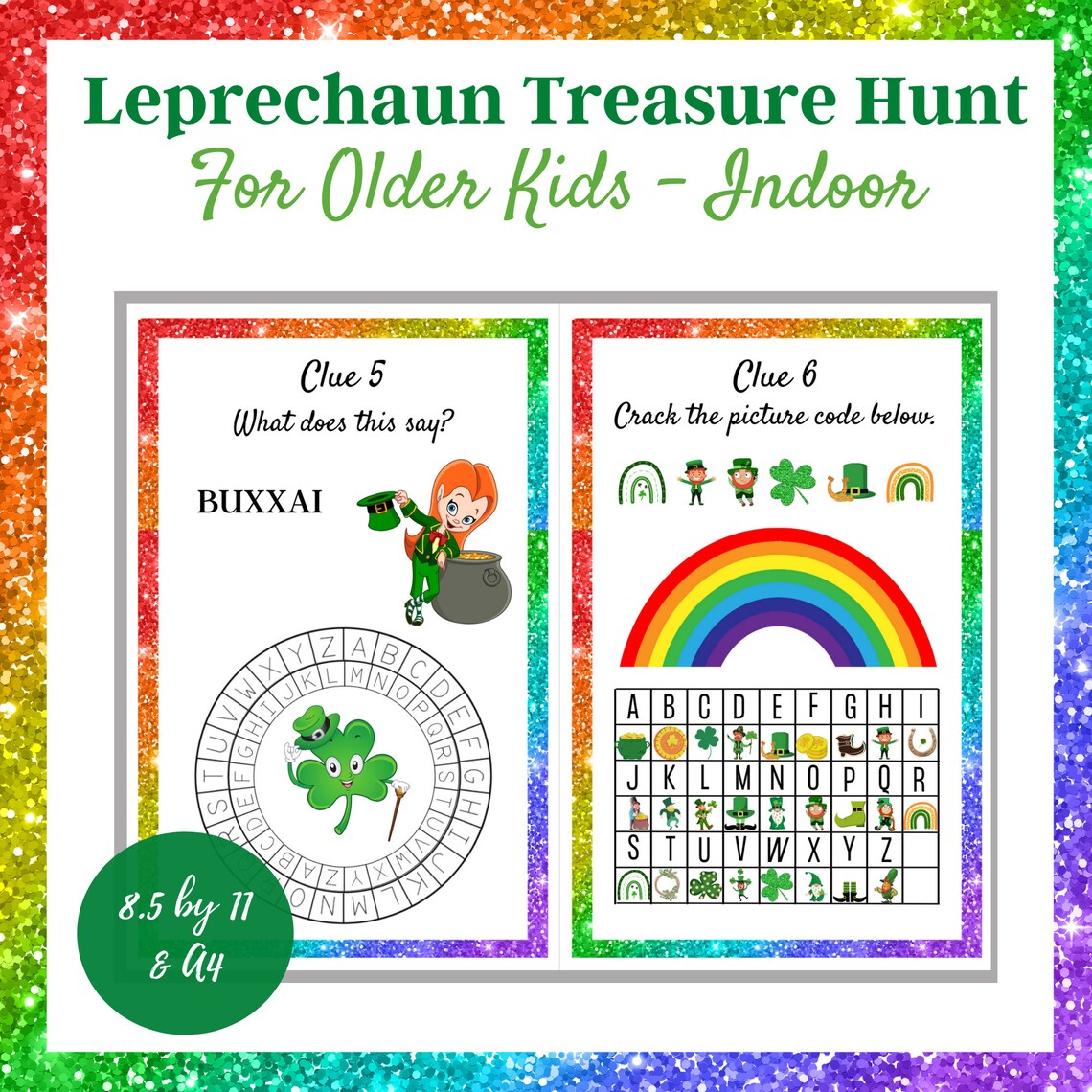 Leprechaun Treasure Hunt Indoor Saint Patrick's Day - Etsy