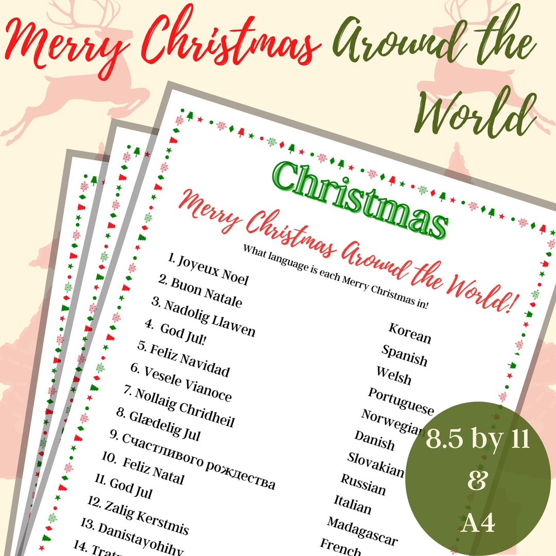 Christmas Trivia, Christmas Game, Merry Christmas Around the World ...