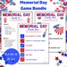 Memorial Day Game Bundle, Printable Family Games, Virtual Party Games ...