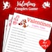 Valentine's Day Game Couples Game, Printable Family Game, Virtual Party ...