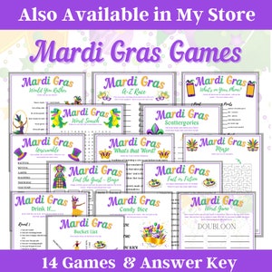 Mardi Gras Scavenger Hunt for Schools, at Home Scavenger Hunt Clues ...