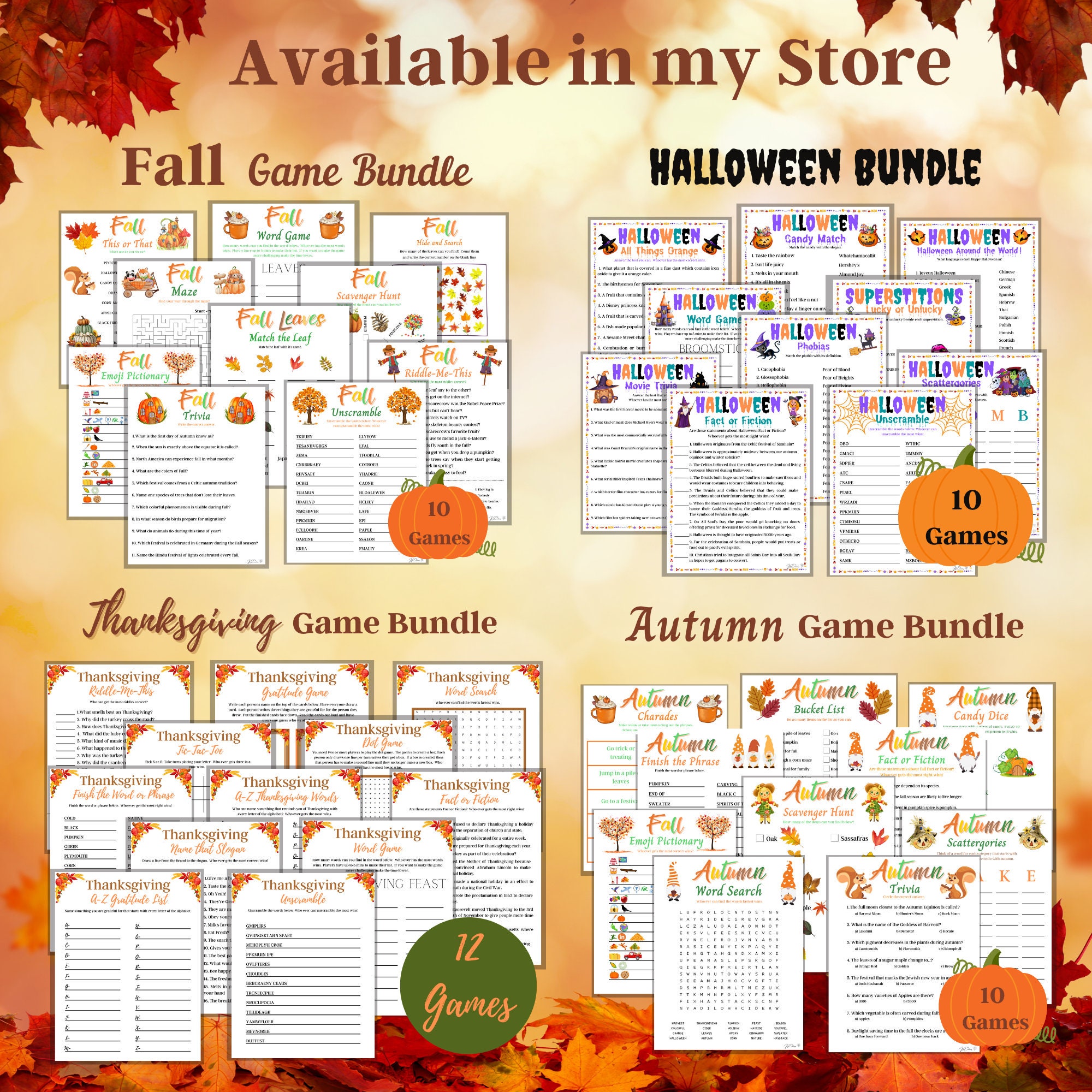 Fall Emoji Pictionary Printable Autumn Game Fall Activity - Etsy Canada