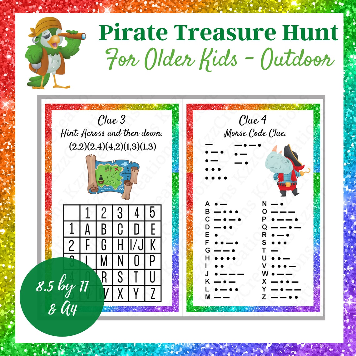 Pirate Scavenger Hunt Outdoor Treasure Hunt Game for Older - Etsy