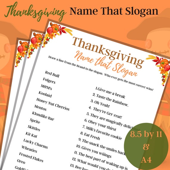 Thanksgiving Safety Slogans