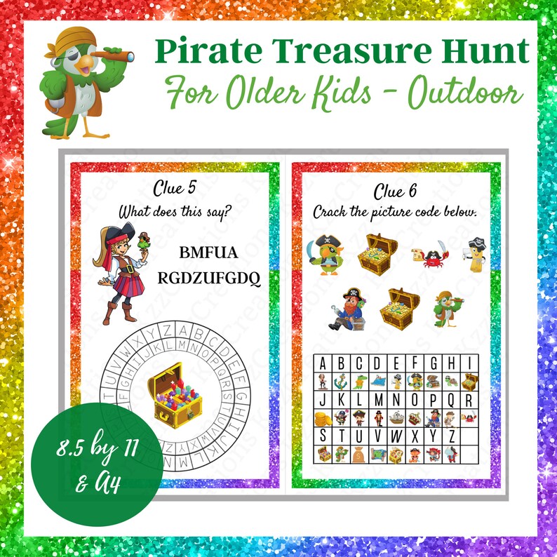 Pirate Scavenger Hunt Outdoor Treasure Hunt Game for Older - Etsy