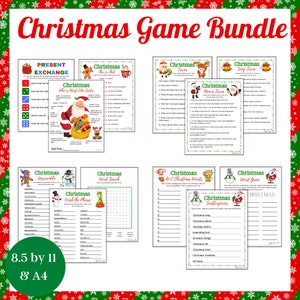 Mega Christmas Game and Activity Bundle, Indoor and Outdoor Christmas ...