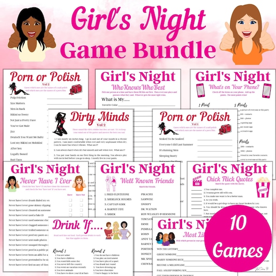 Girls Night Game Bundle 10 Game Bundle Adult Girls Night - Etsy