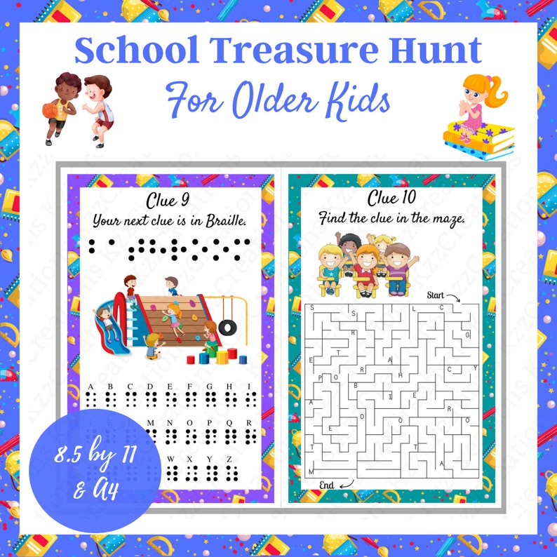 School Treasure Hunt Scavenger Hunt for Your Class Treasure - Etsy
