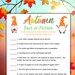 Autumn Fact or Fiction Game, Printable Fall Game, Autumn Activity for ...