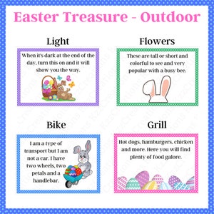 Easter Scavenger Hunt, Easter Bunny Letter, Outdoor Treasure Hunt, Game ...