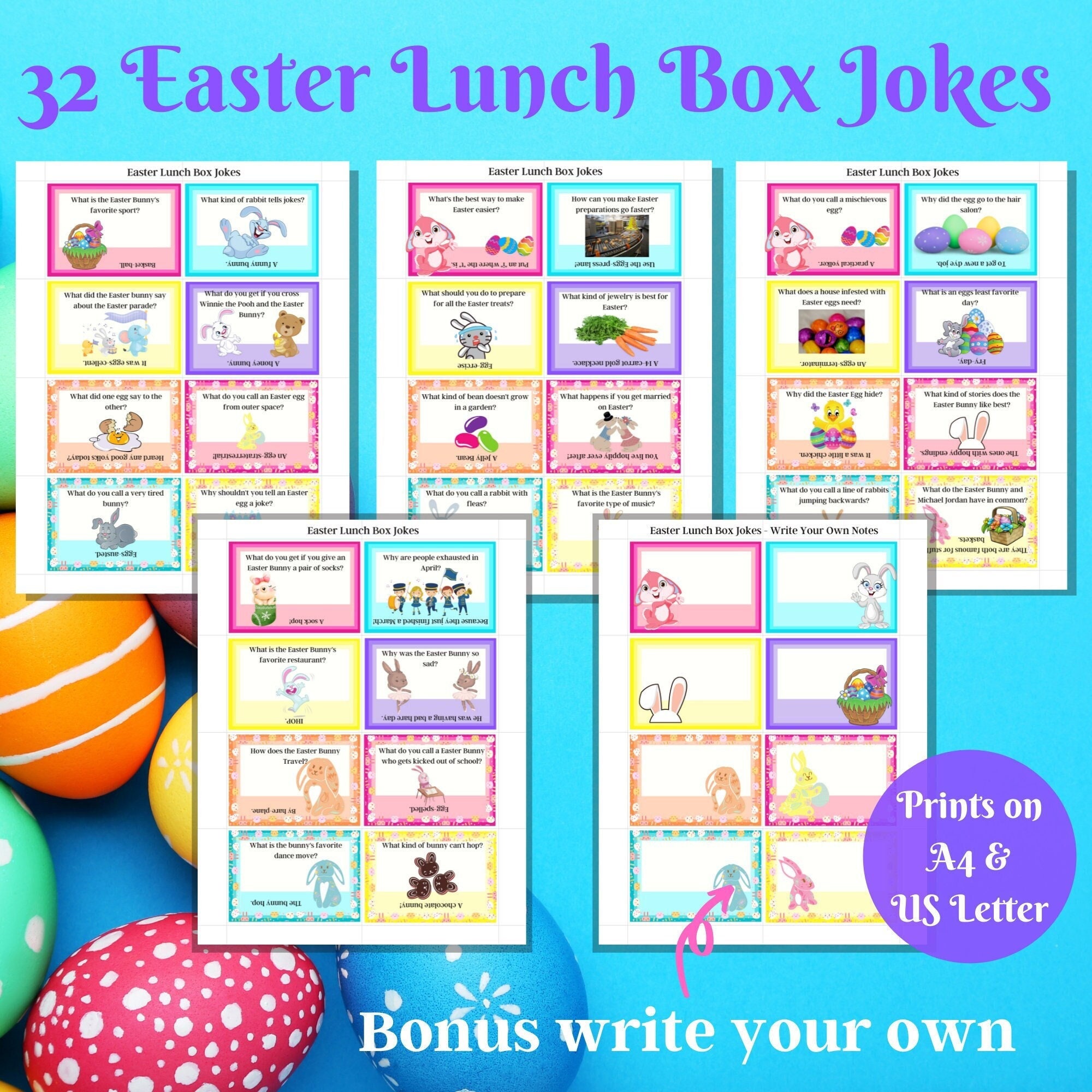 Wall Décor Wall Hangings Home Décor Joke of the Day Easter Lunch Box ...