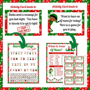 Christmas Elf Activity Kit, Rhyming Notes & Games (PDF) - Etsy