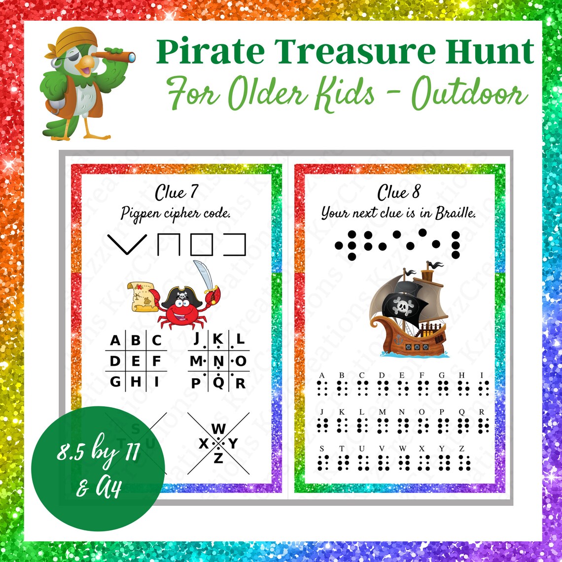Pirate Scavenger Hunt Outdoor Treasure Hunt Game for Older - Etsy