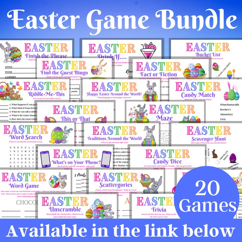 Easter Scavenger Hunt Easter Bunny Letter Outdoor Treasure - Etsy