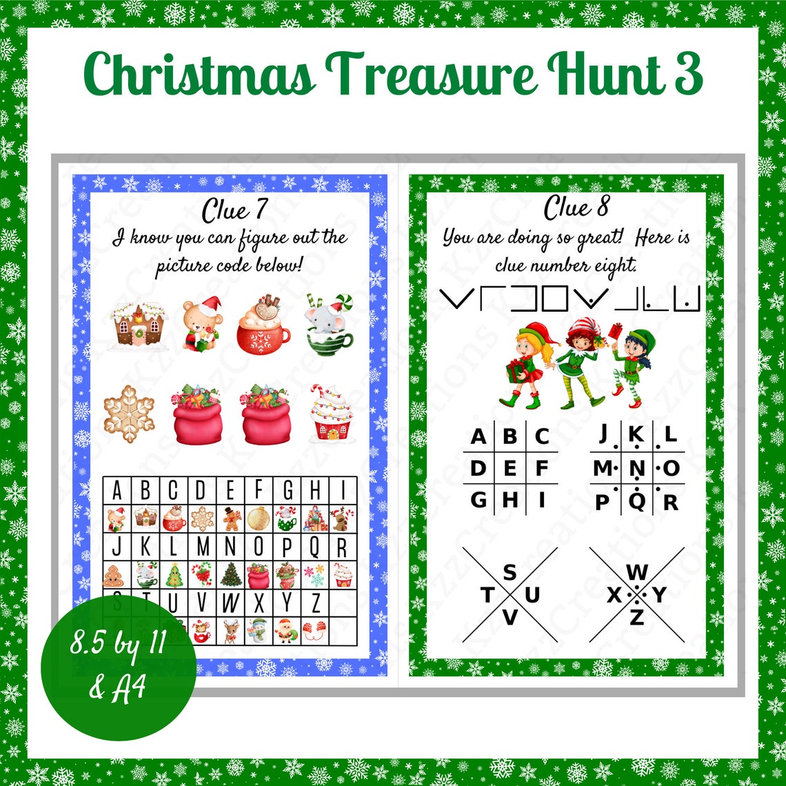 Outdoor Christmas Treasure Hunt Letter From Santa Outdoor - Etsy