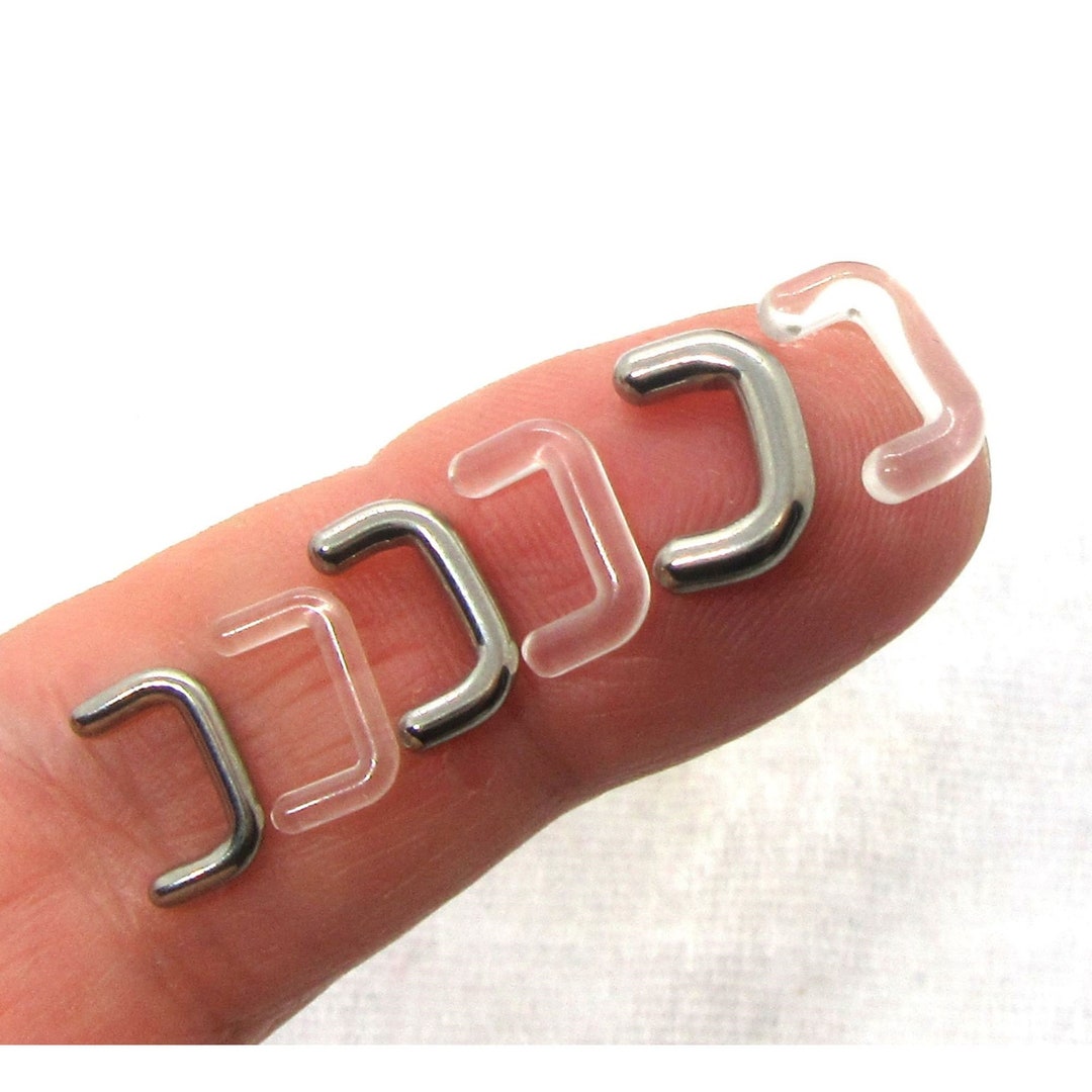 16G 14G 12G 10G Clear Septum Retainers Steel Septum Retainers Septum ...