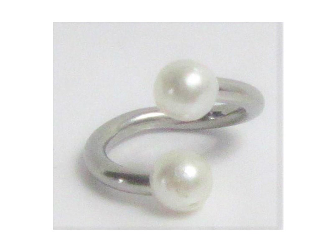 Clitoral Clitorial Clit Hood Bar VCH Vertical Surgical Steel White ...