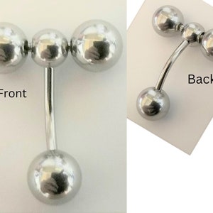 14G Clitoral Clitorial Clit Hood Bar VCH Vertical Stainless Steel Big ...