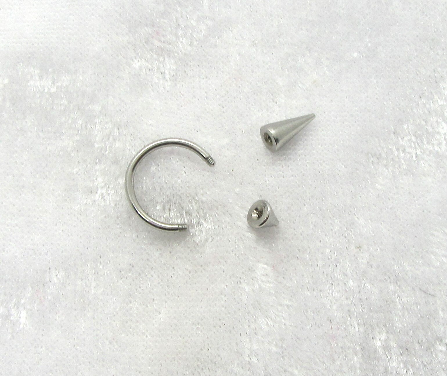 14G 16G Snake Bites Labret Lip Ring Long Spike Bottom Side Lip Ring ...